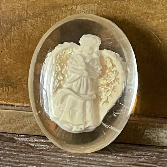 Other | Vintage Angel Star Worry Stone Angel Of Hope Give Your Worries ...